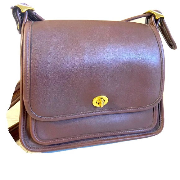 Coach | Bags | Vintage Coach Rambler Mahogany Brown Leather Crossbody ...